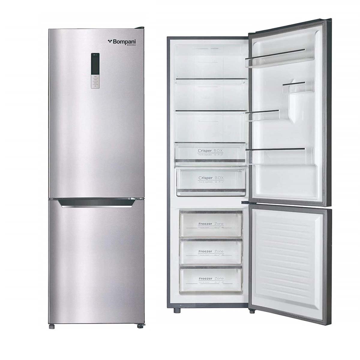 Bompani 380 Liters Bottom Freezer Refrigerator- BBF380SS